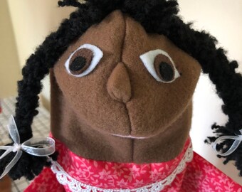 Hand Puppet Girl - Etsy