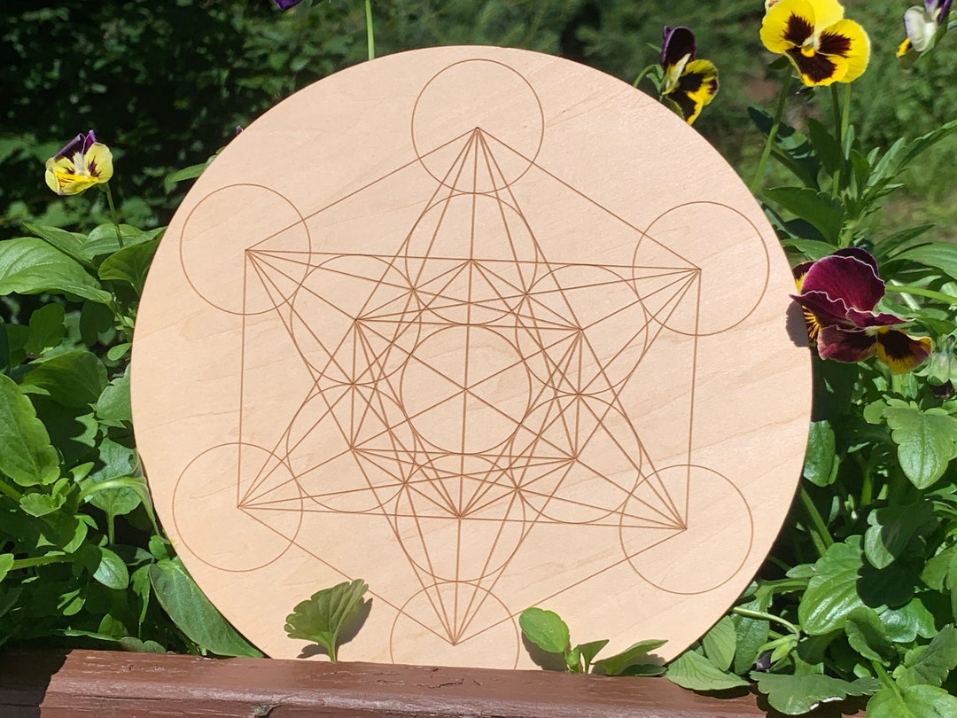 Archangel Metatron Wood Crystal Board Geometry Shape - Etsy