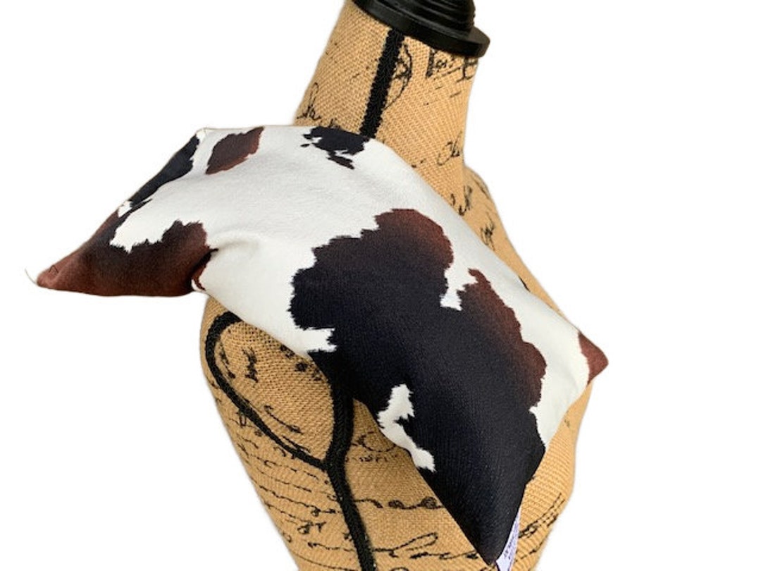 Cow Print Hot Cold Pack, Herbal Pack, Heat Wrap, Organic, Flax Seed ...