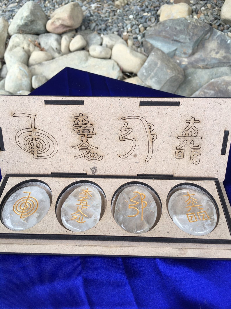 Reiki Set Usui Reiki Set Clear Quartz Reiki Box Set reiki - Etsy