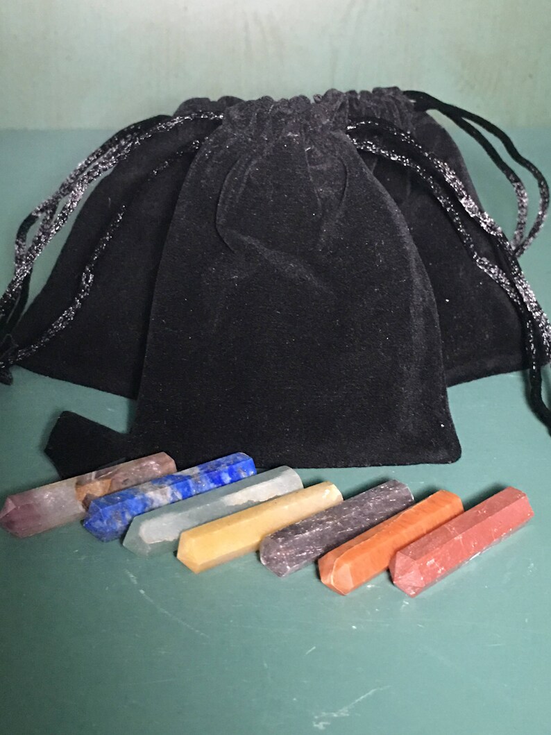 Chakra Healing Bag Set 7 Chakra Reiki Chakra Stones - Etsy