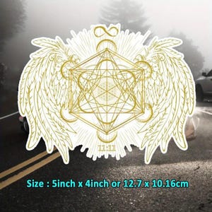 Archangel Metatron Vinyl Sticker Geometry Shape Waterproof Decal - Etsy