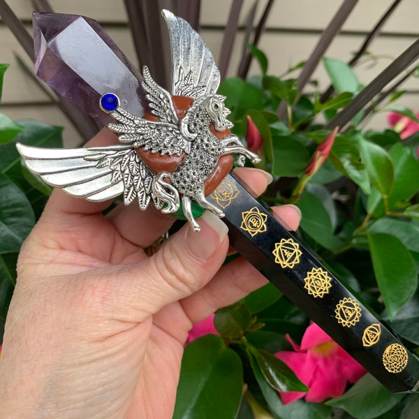 Obsidian Wand - Etsy