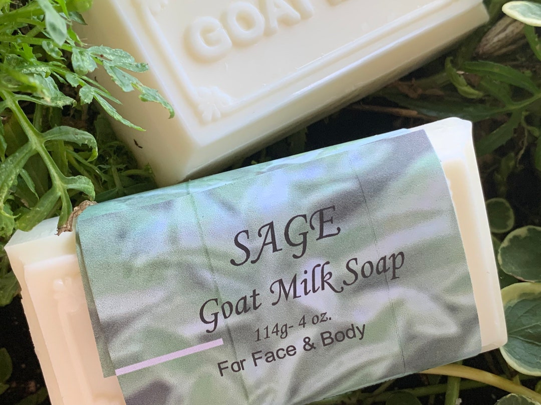 Sage Goats Milk Soap, Pure Goats Milk Soap, Heavenly Hollow, 4 Oz ...