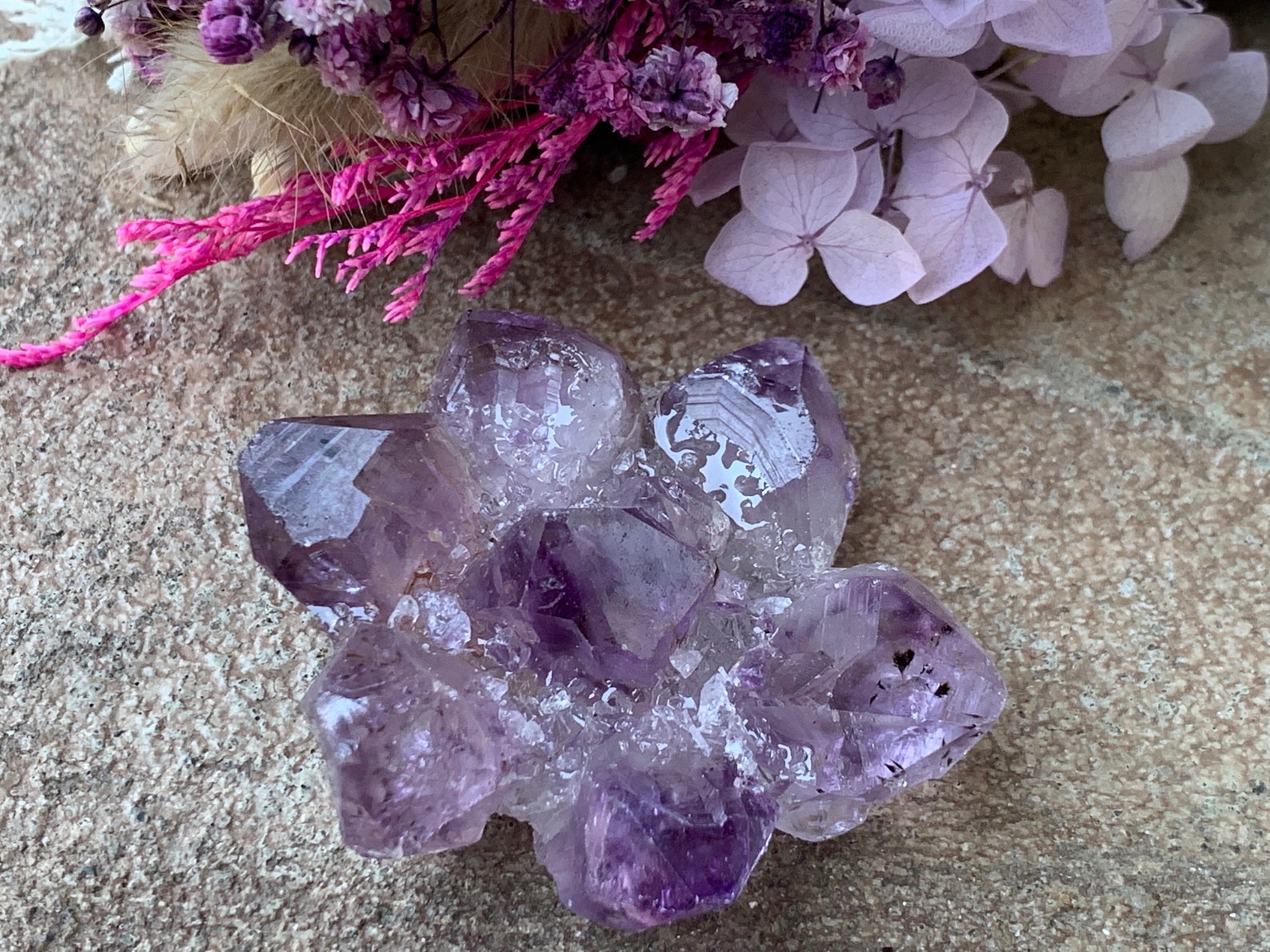 Amethyst Flower ,flower Crystal Cluster,amethyst Uruguay, Dark Purple ...