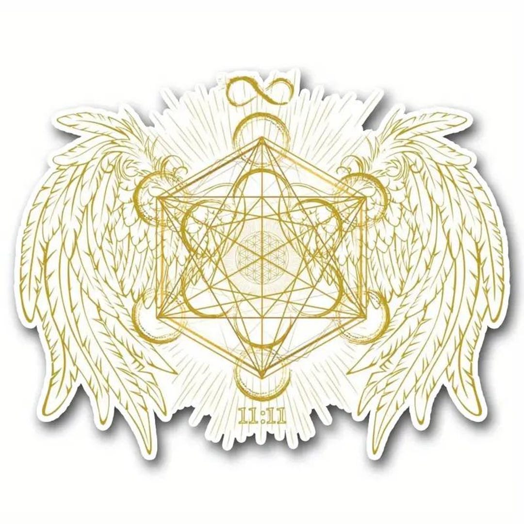 Archangel Metatron Vinyl Sticker Geometry Shape Waterproof Decal - Etsy