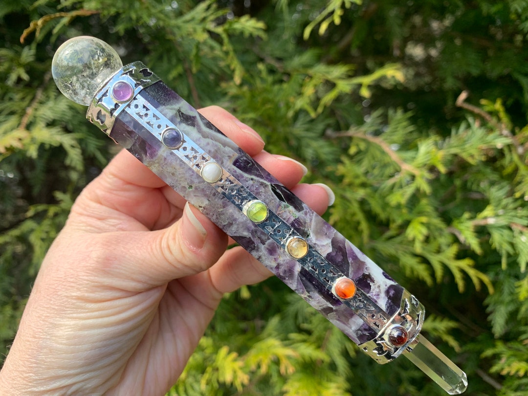 6 Amethyst Tibetan Chakra Healing Wand ,chakra Wand,metaphysical,chakra ...