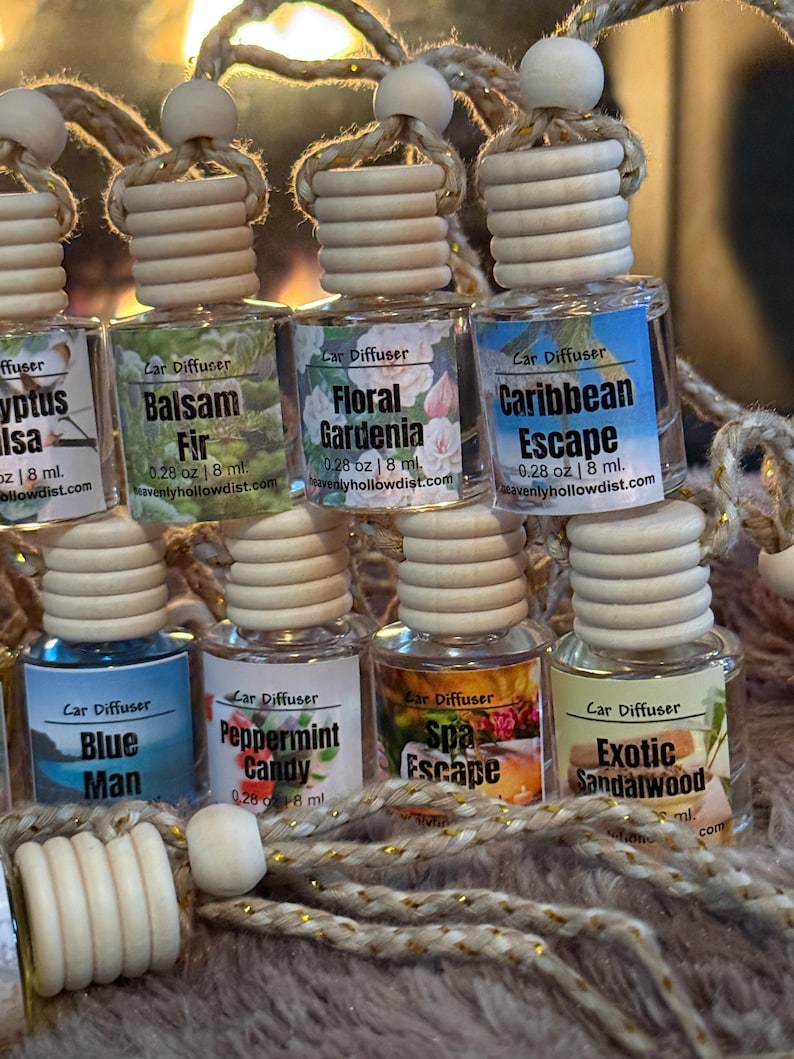 Hanging Car Diffuser: Scented Car Fragrance, Essential Oils - Etsy
