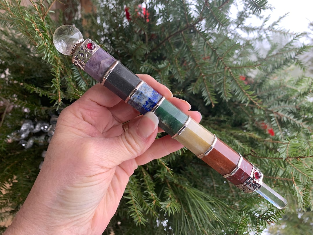 8 Chakra Bonded Tibetan Chakra Healing Wand ,chakra Wand,metaphysical ...