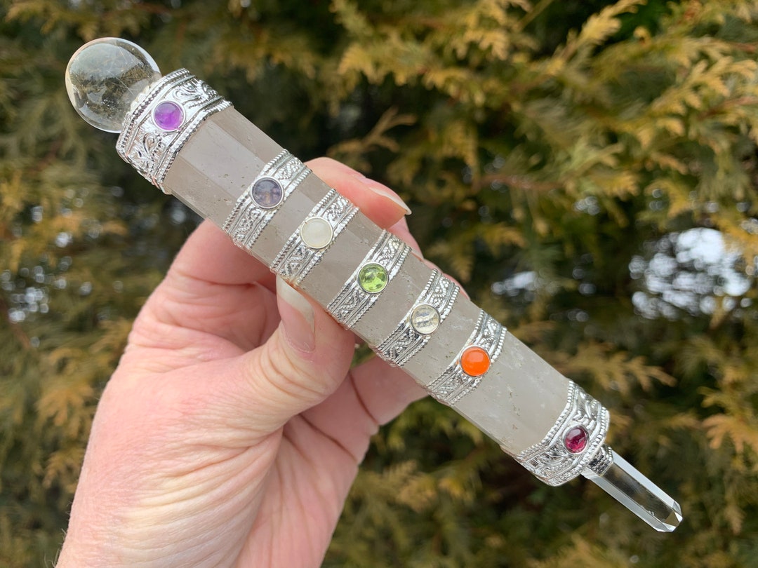 Quartz Tibetan Chakra Healing Wand ,chakra Wand,metaphysical,chakra ...