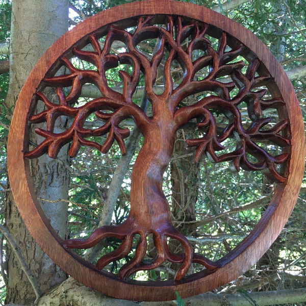 Carved Wood Tree - Etsy