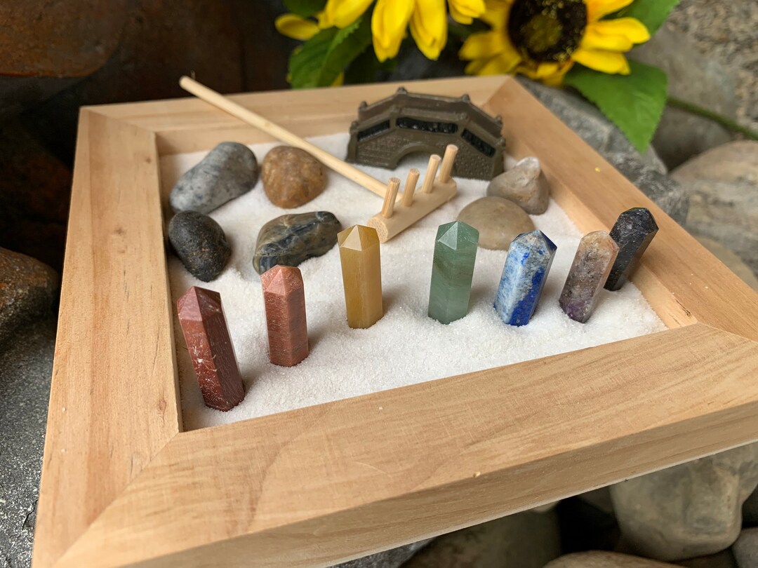 Chakra Zen Garden,buddha Tabletop Zen Garden Kit, Patio Zen Garden, Zen ...