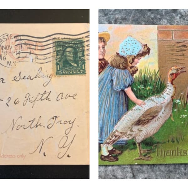 Rare Postcard With Benjamin Franklin Stamp - Etsy