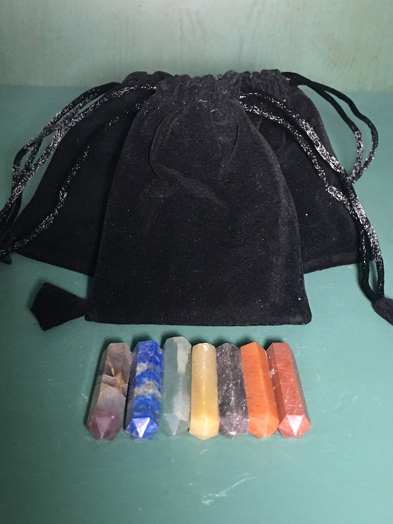 Chakra Healing Bag Set 7 Chakra Reiki Chakra Stones - Etsy
