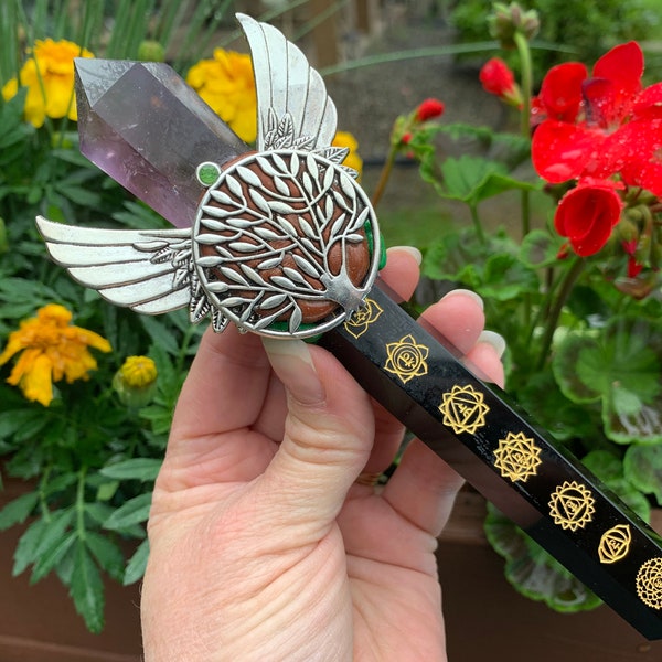 Obsidian Wand - Etsy