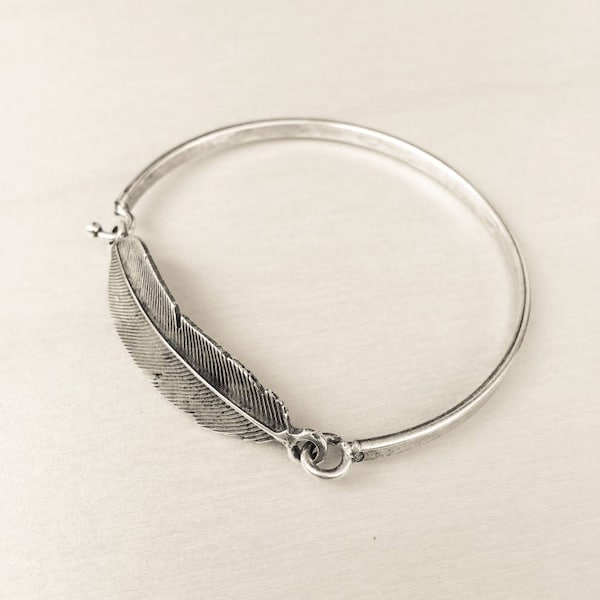 Feather Bangle - Etsy