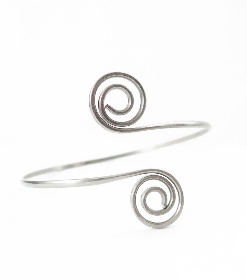 Upper Arm Bracelet Silver Armlet Arm Cuff Gypsy Forearm - Etsy