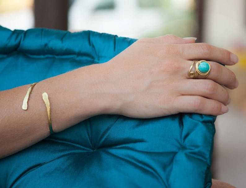 Lower Arm Cuff Gold Wrist Cuff Lower Arm Bracelet Gypsy | Etsy