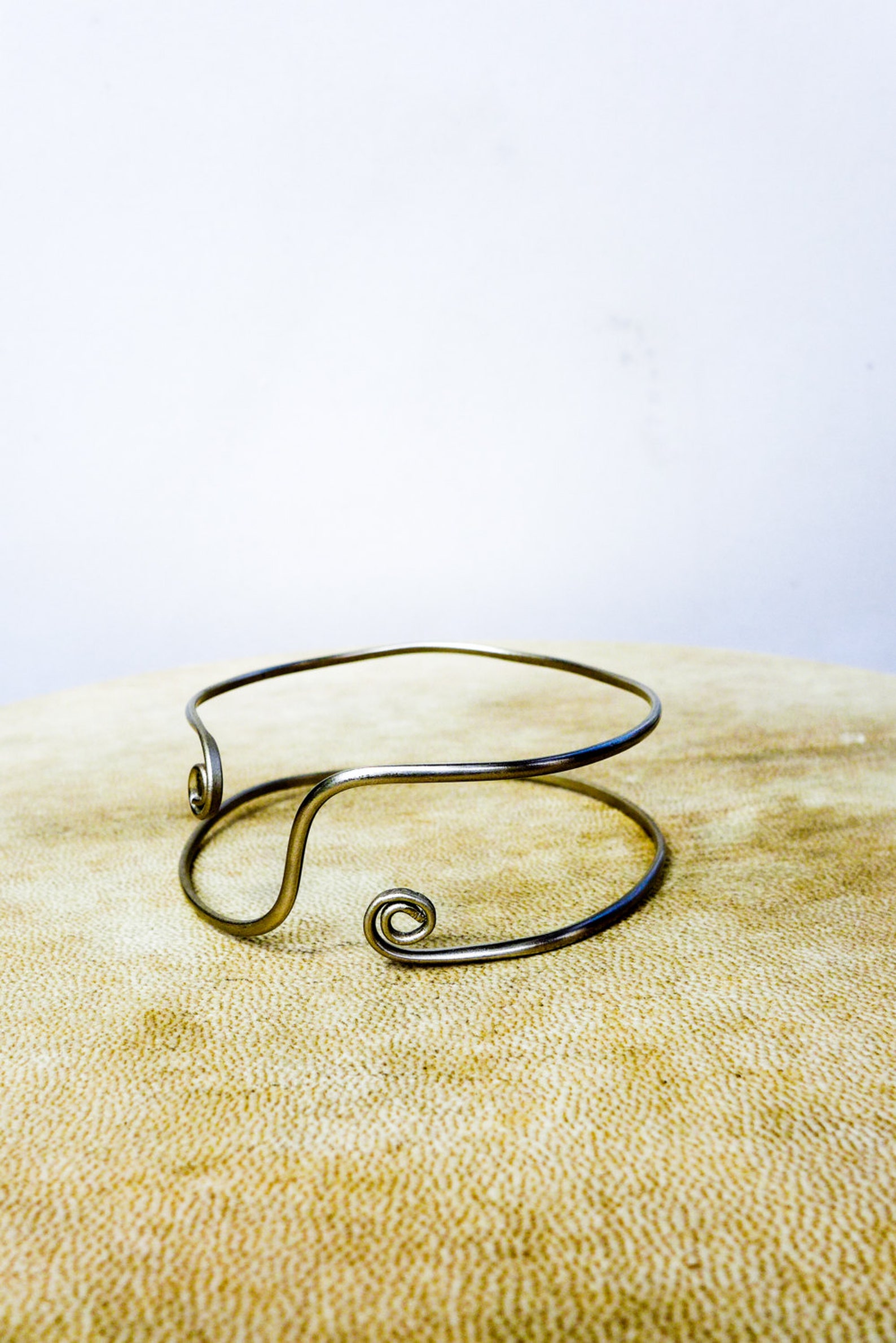 Double Wrap Arm Cuff, Upper Arm Bracelet, Silver Arm Cuff, Armlet ...