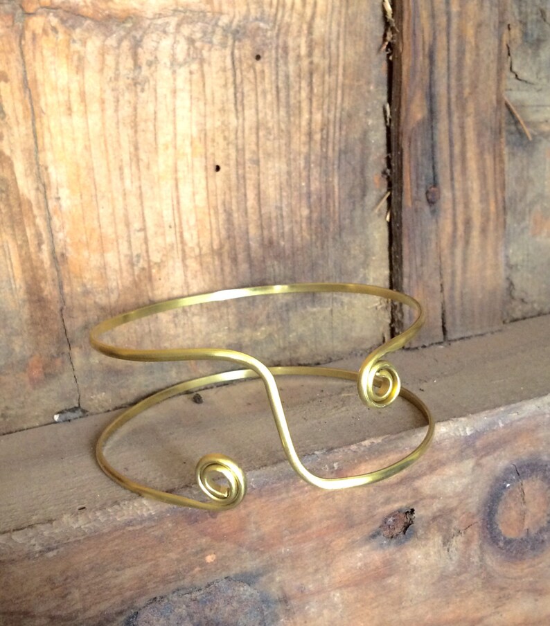 Double Wrap Arm Cuff, Upper Arm Bracelet, Silver Arm Cuff, Armlet ...