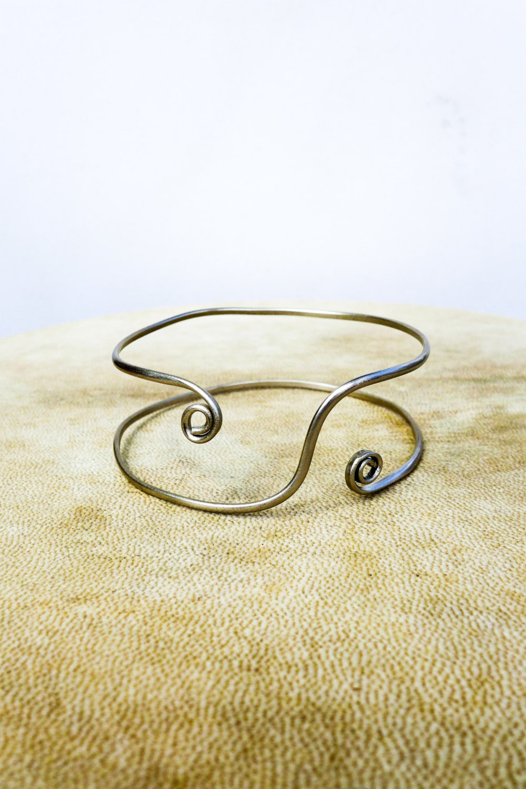 Double Wrap Arm Cuff, Upper Arm Bracelet, Silver Arm Cuff, Armlet ...