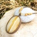 Yellow Banded Agate Macrame Necklace Large Agate Gemstone - Etsy