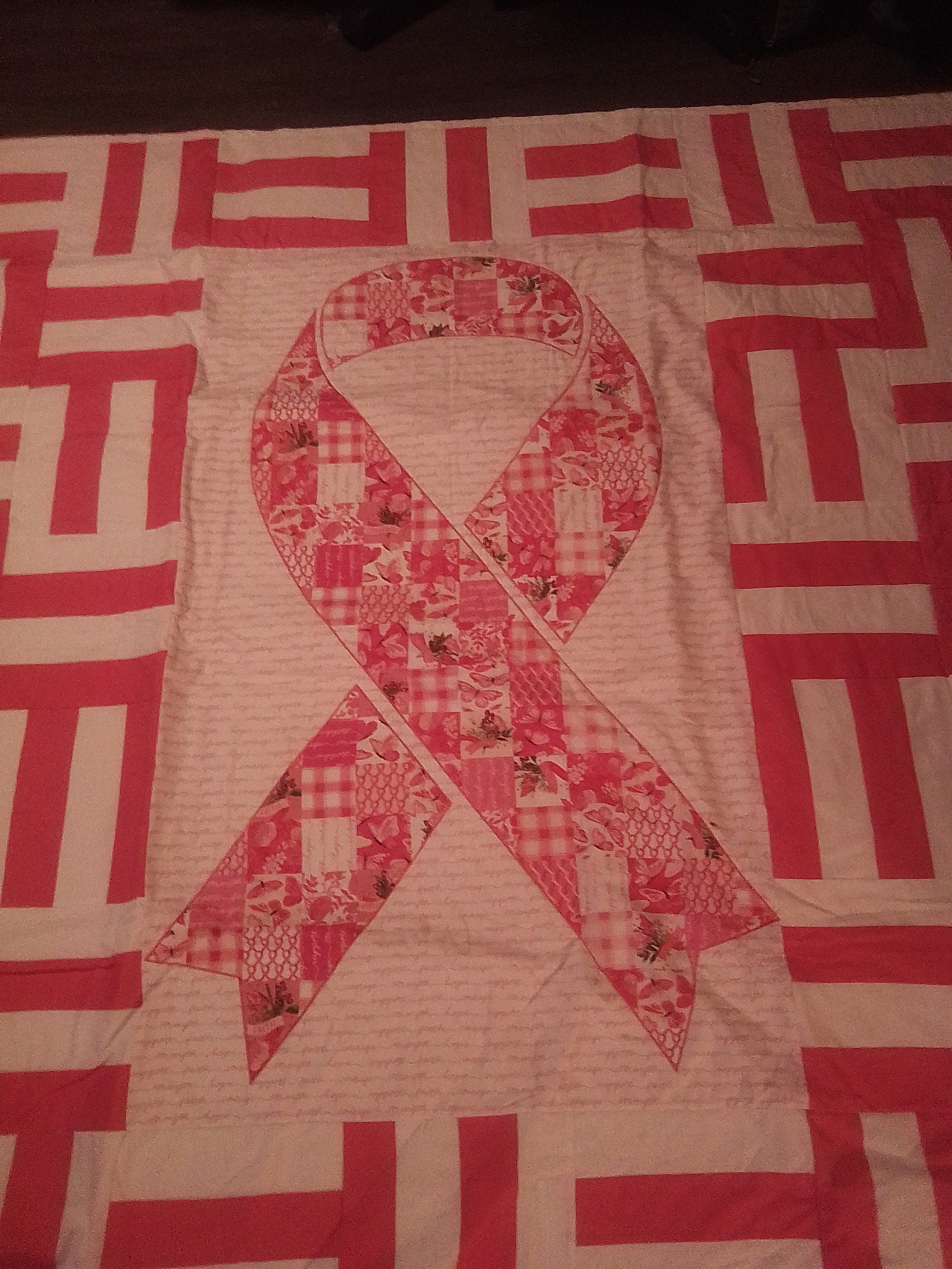 Breast Cancer Awareness Quilt - Etsy