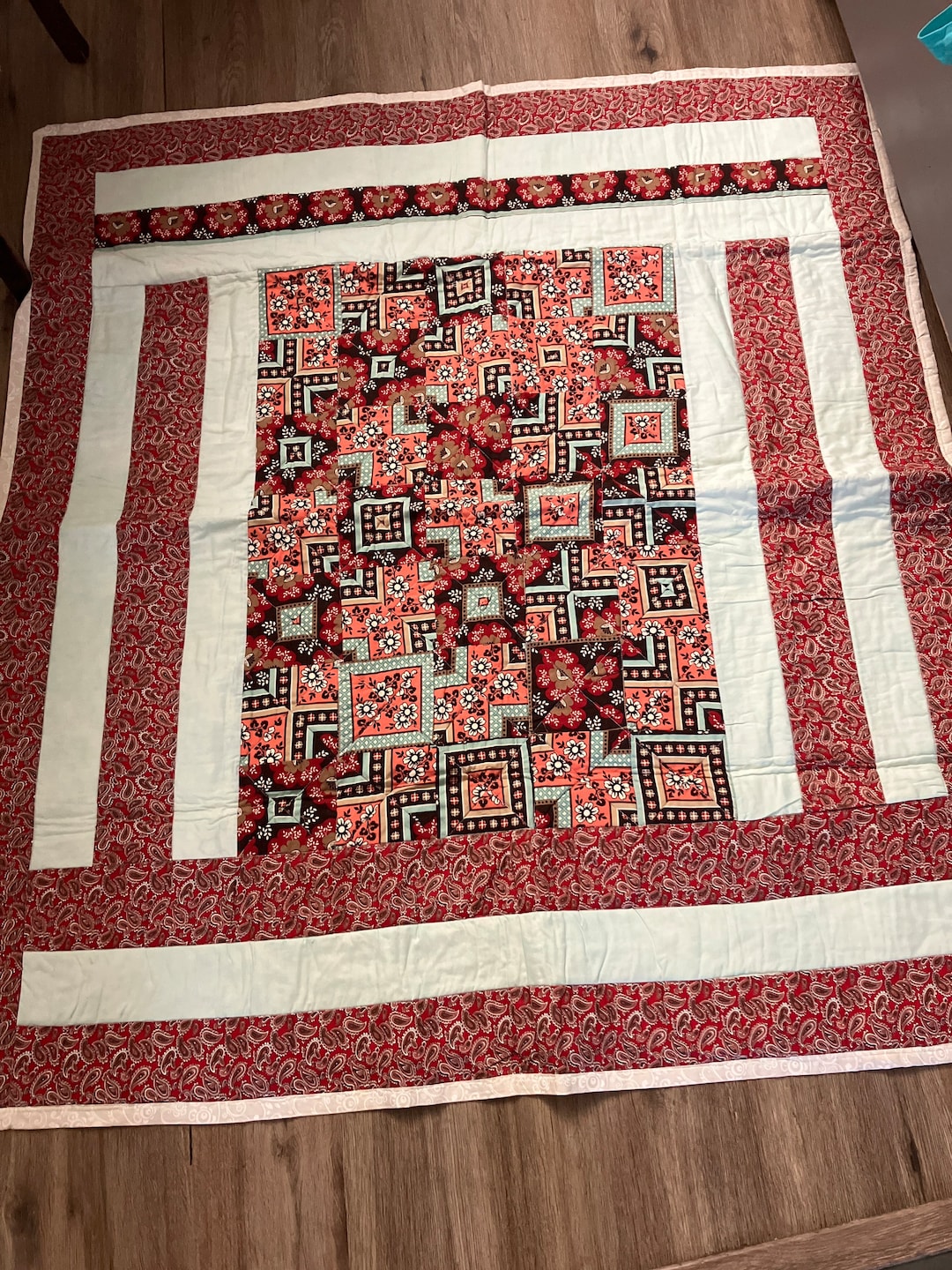 Paisley Pattern Quilt - Etsy