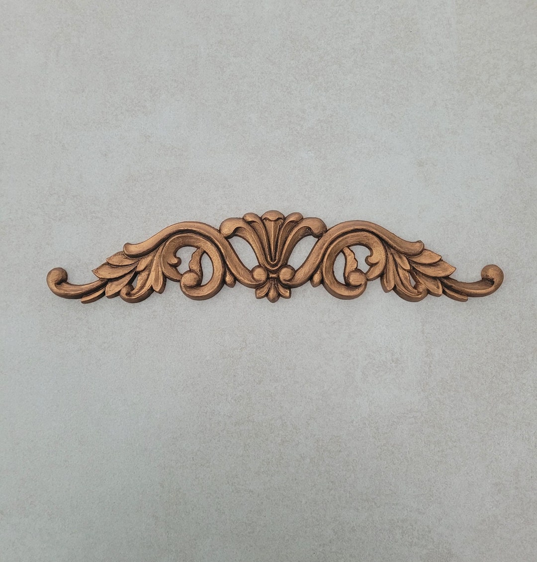 Large Floral Wood Applique, Headboard Decor, DIY Embellishment (35cm ...