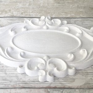 Swirly Ornate Wood Onlay for Fireplace, Wood Pediment for Headboard ...