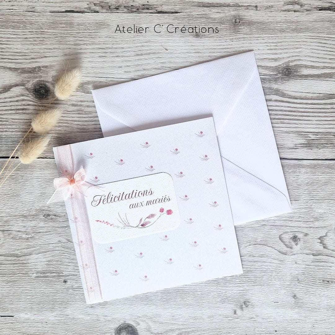 Congratulations Card { Rose Case } Pearly White Color Card and Floral ...