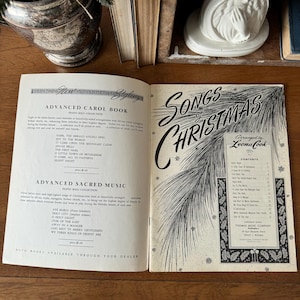 1960 Songs of Christmas, Piano Duet Song Book Vintage Christmas Song ...