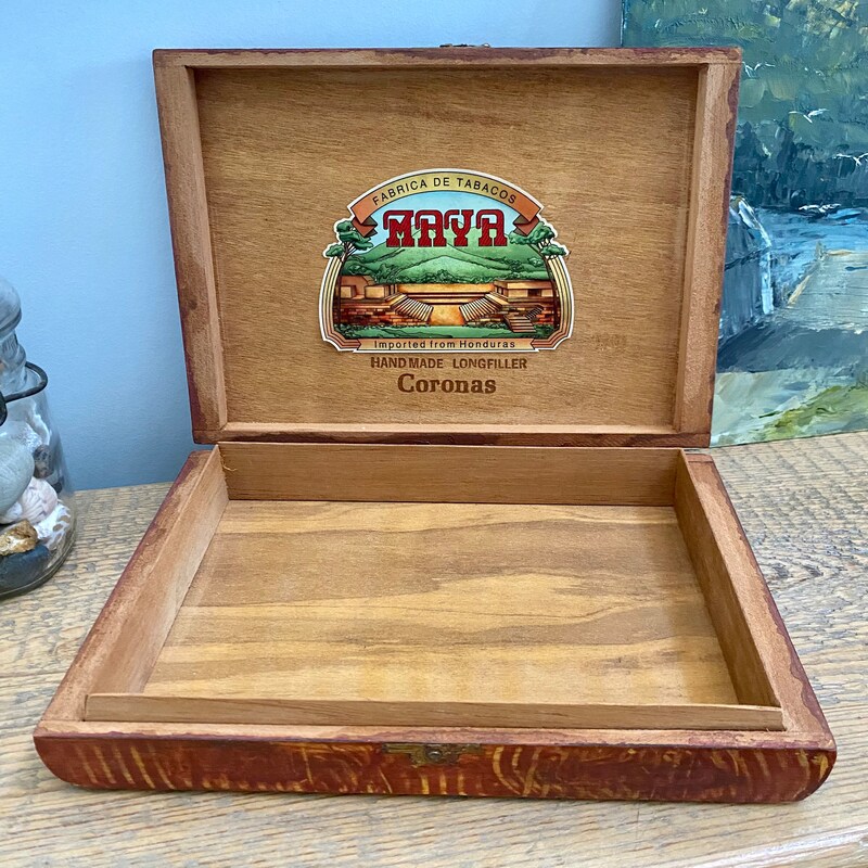 Painted Cigar Box - Etsy