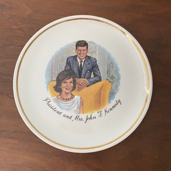 President and Mrs. John F. Kennedy Plate Vintage - Etsy