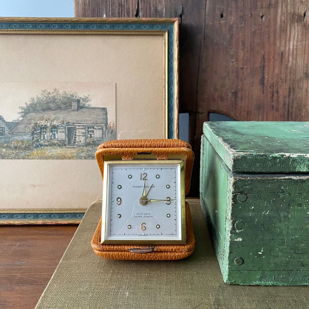 Vintage Phinney Walker Eight Days Seven Jewels Brown Leather Travel ...