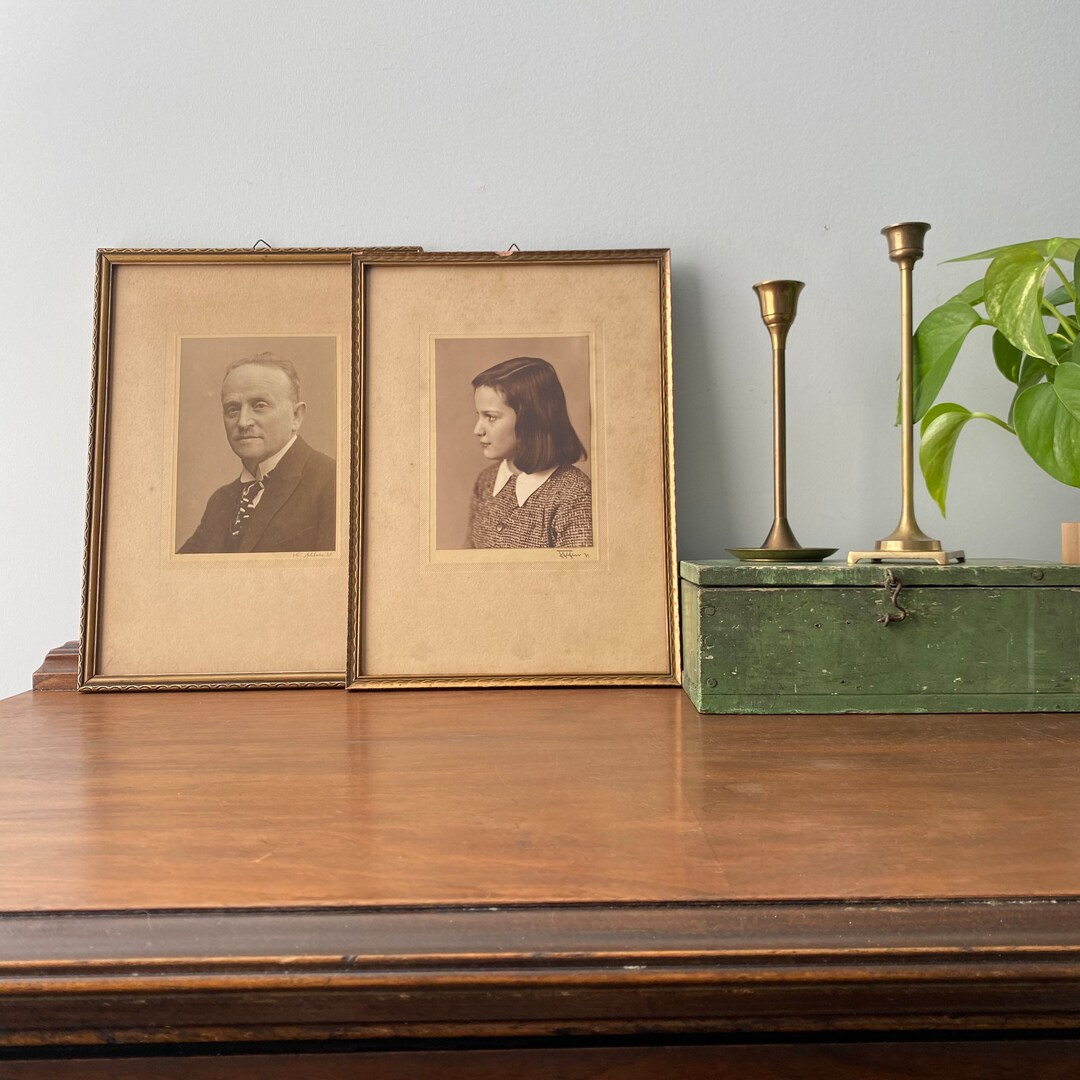 Mid Century Portrait Photographs, Professionally Arranged and Framed ...