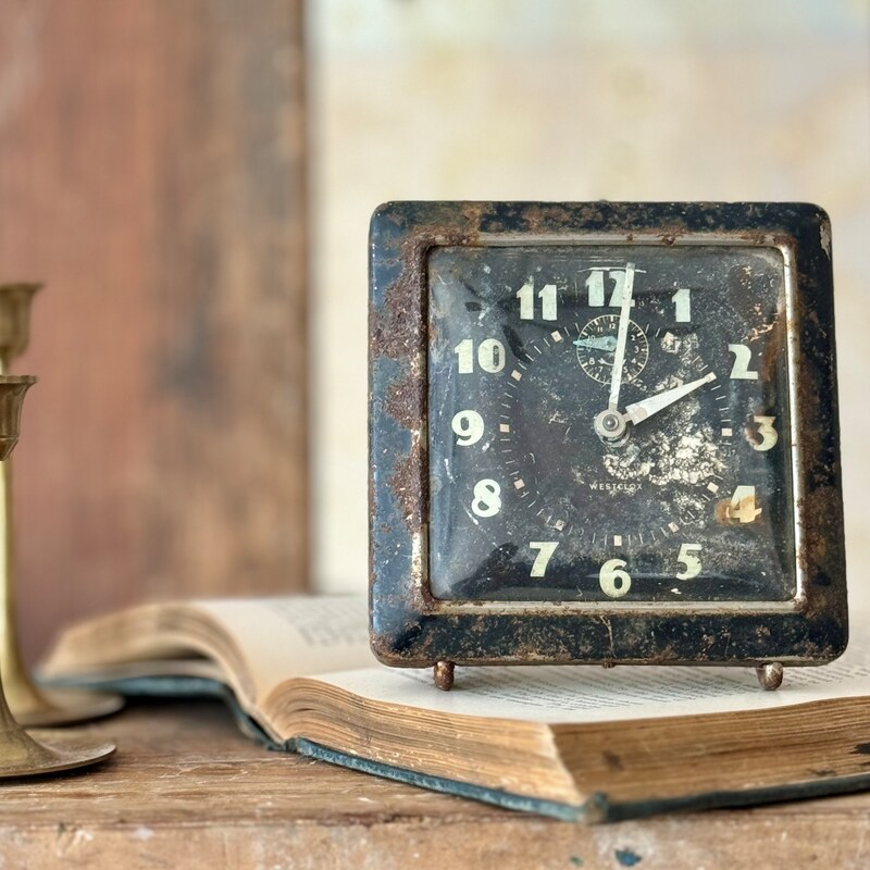 Rustic Desk Clock - Etsy