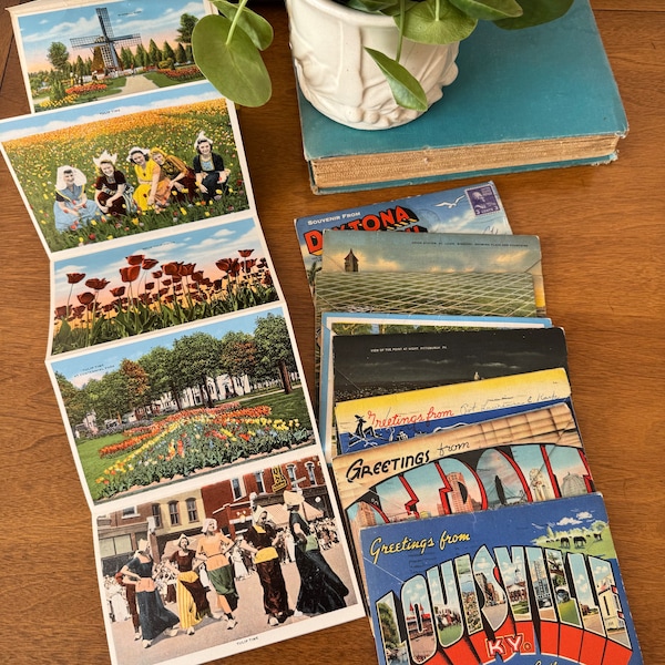 Postcard Folder - Etsy