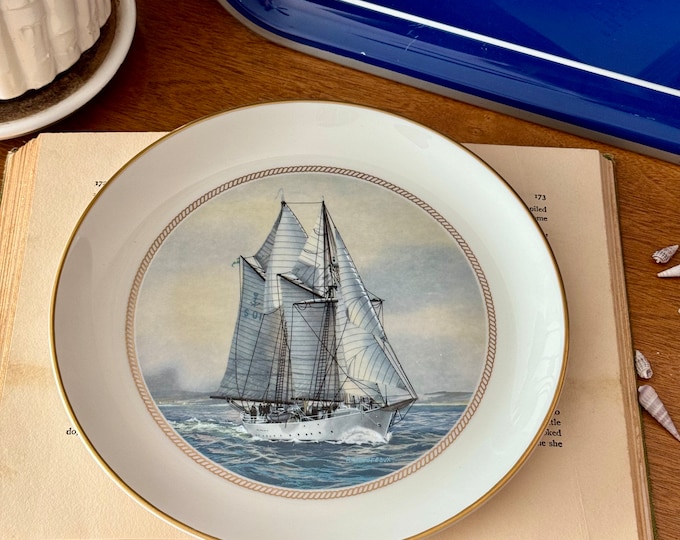 Vintage Tall Ships Plate | the Danbury Mint Tall Ships Plate Collection ...
