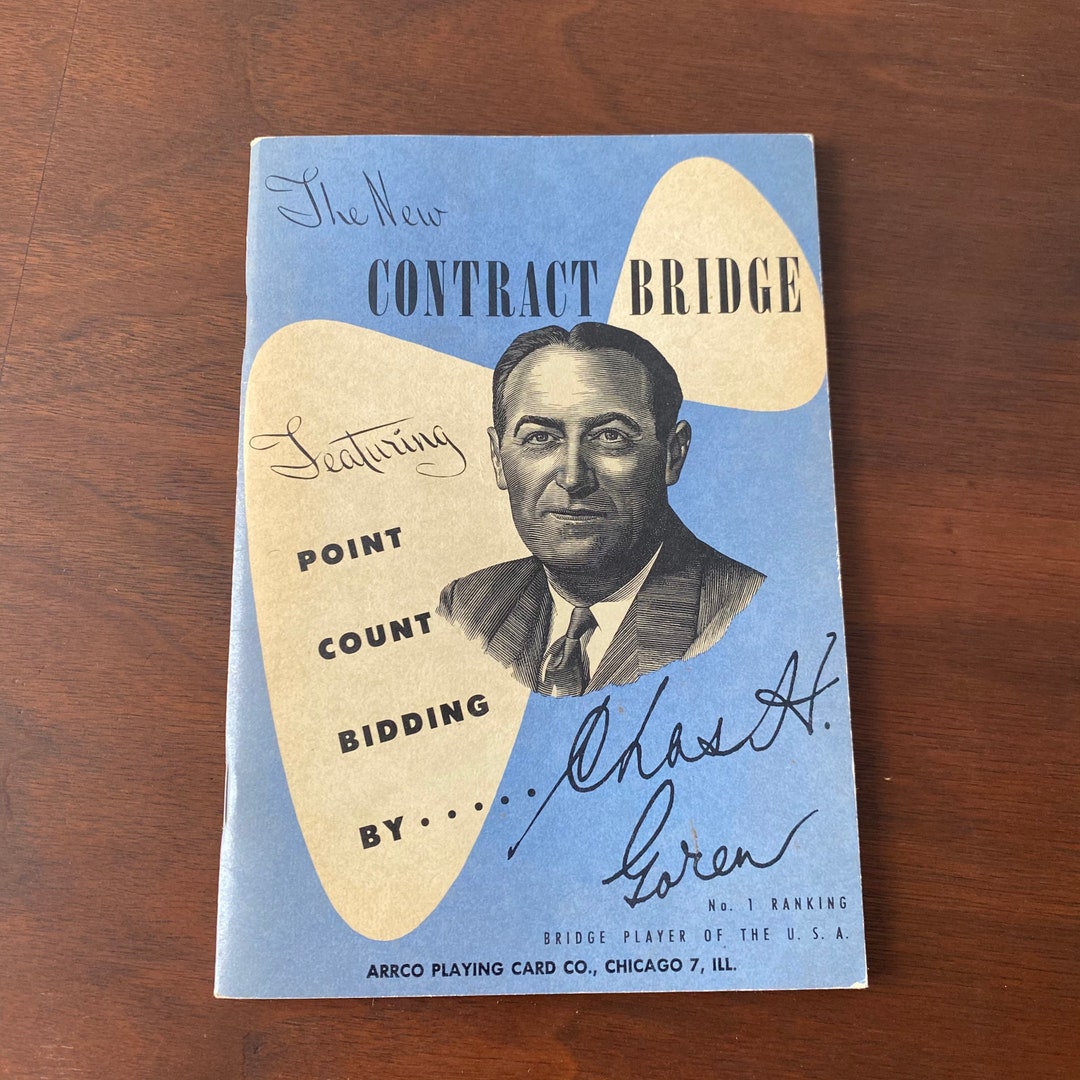 Vintage 1950s Bridge Handbook, the New Contract Bridge Featuring Point ...
