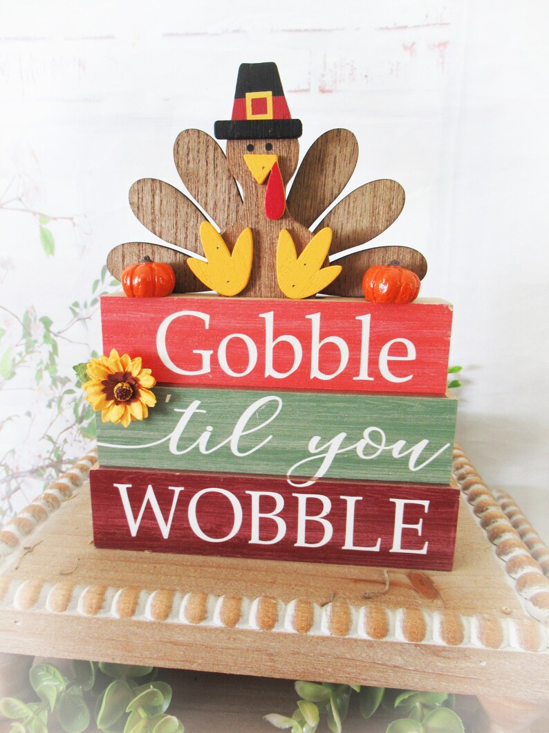 Autumn Theme / Turkey Wood Sign / Thanksgiving / Marshmallow Cutie ...