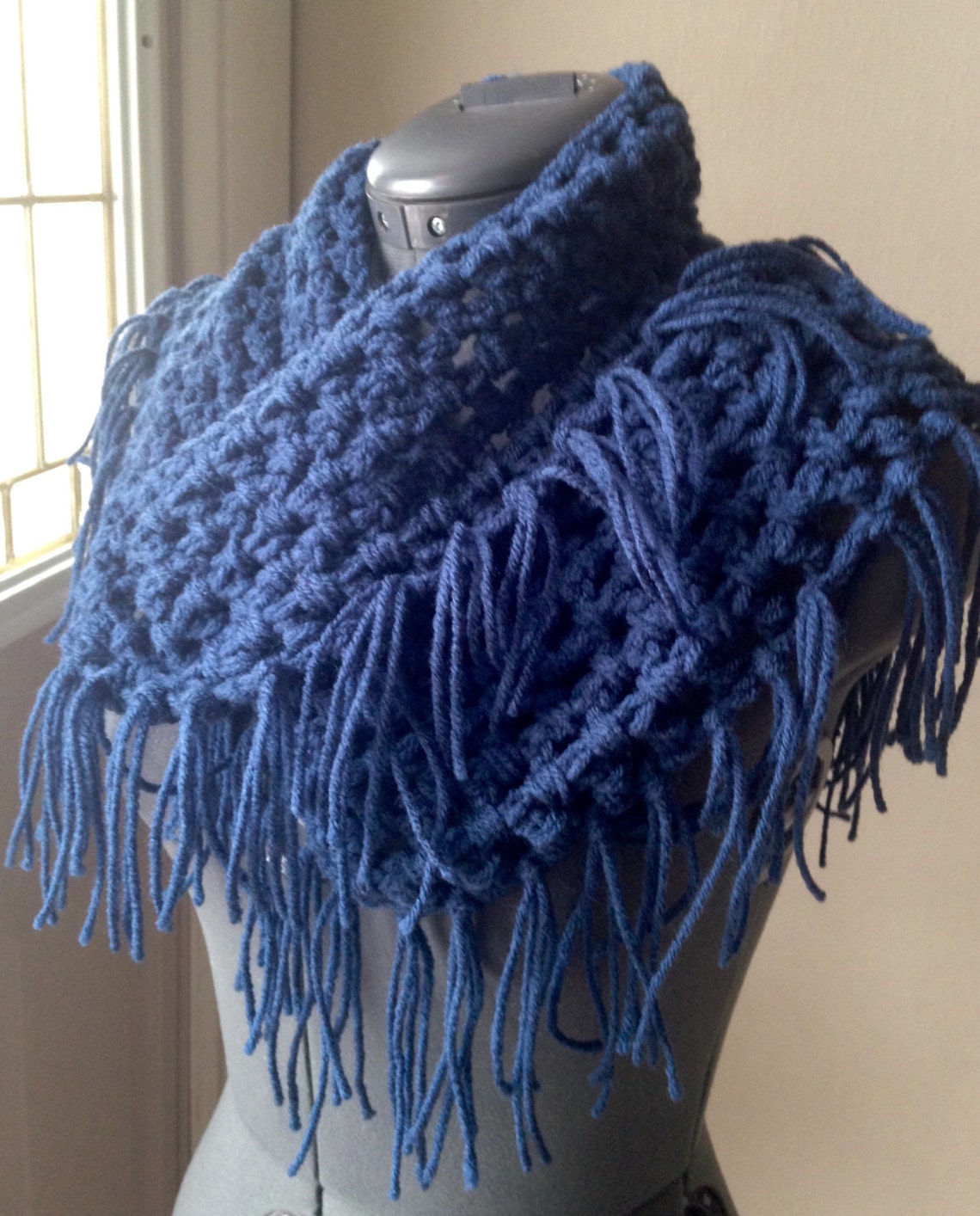 Fringe Infinity Scarf - Etsy
