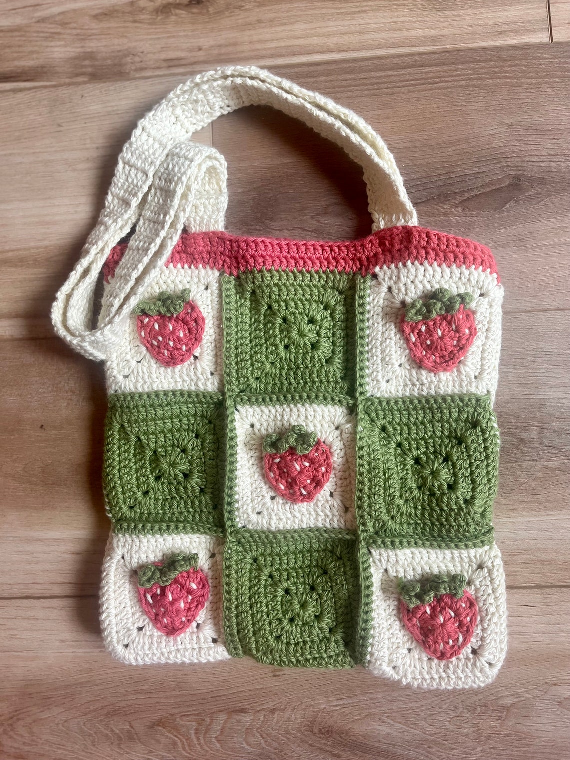 Strawberry Tote Bag Etsy
