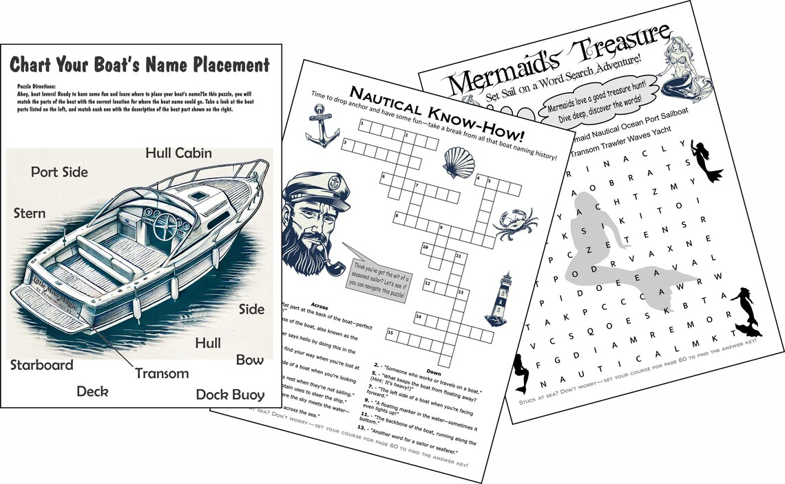 Boat Names Workbook – Designing & Installing Your Boat Name - Etsy