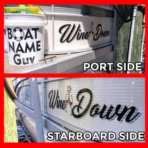 Custom Pontoon Boat Name Decal – Personalized Vinyl Lettering - Etsy