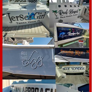 Custom Boat Name Design Add-on – Personalized Graphics & Sizing Options ...