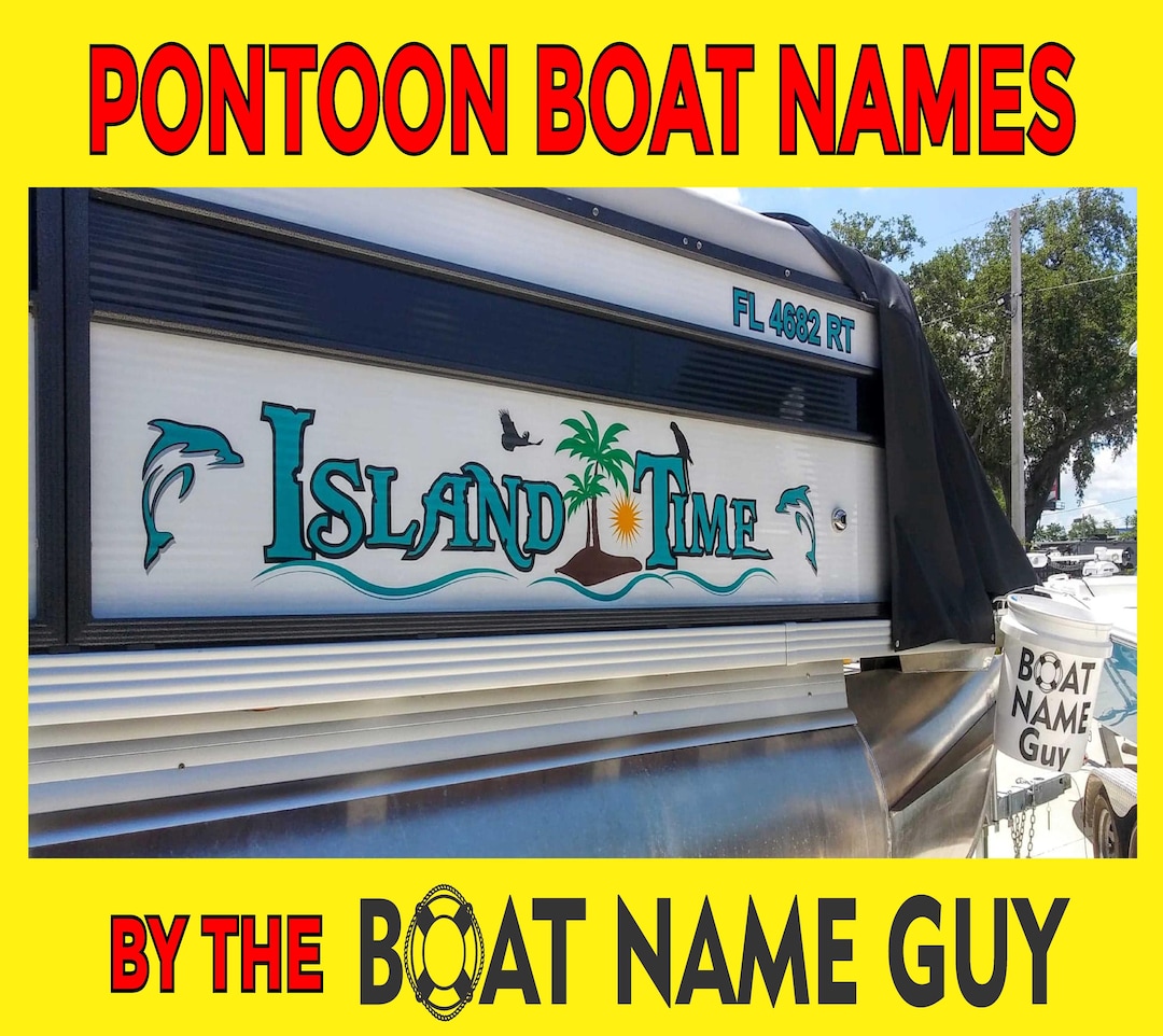 Pontoon Boat Names Fast Design Printing and Shipping - Etsy
