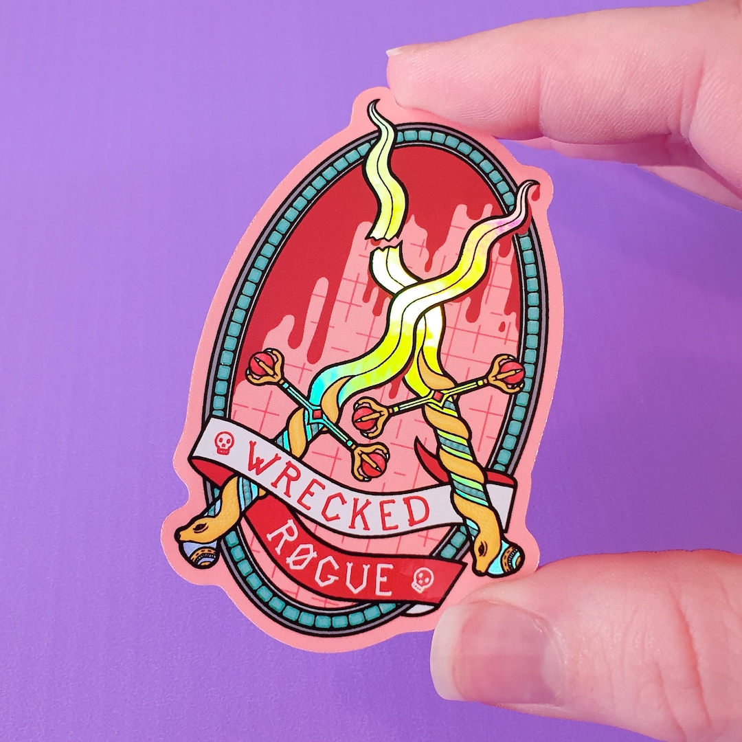 Wrecked Rogue Sticker: Dnd Class Illustration (3") - Etsy