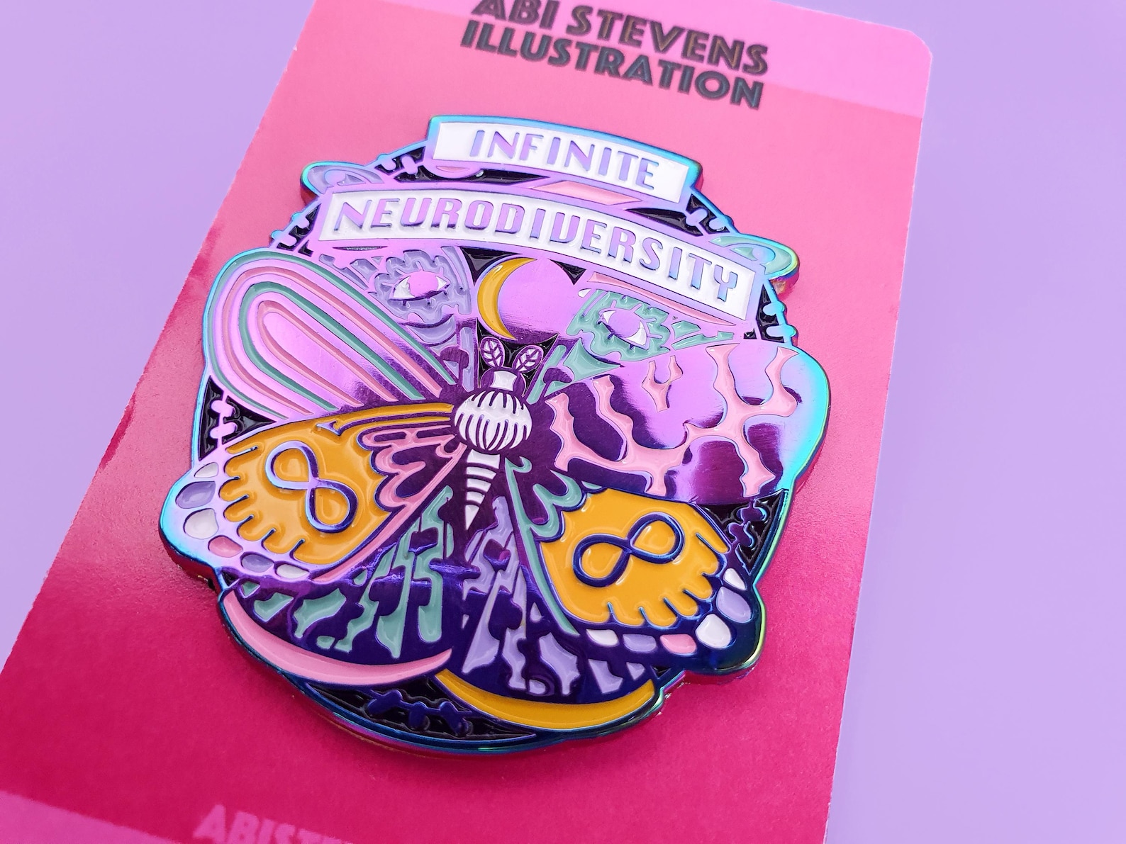 Infinite Neurodiversity Enamel Pin Badge for Neurodivergent Folks ...