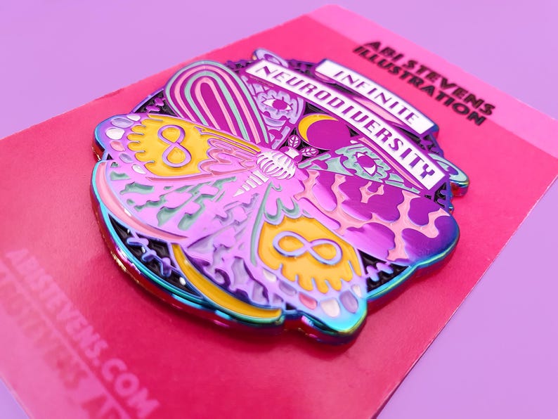 Infinite Neurodiversity Enamel Pin Badge for Neurodivergent Folks ...
